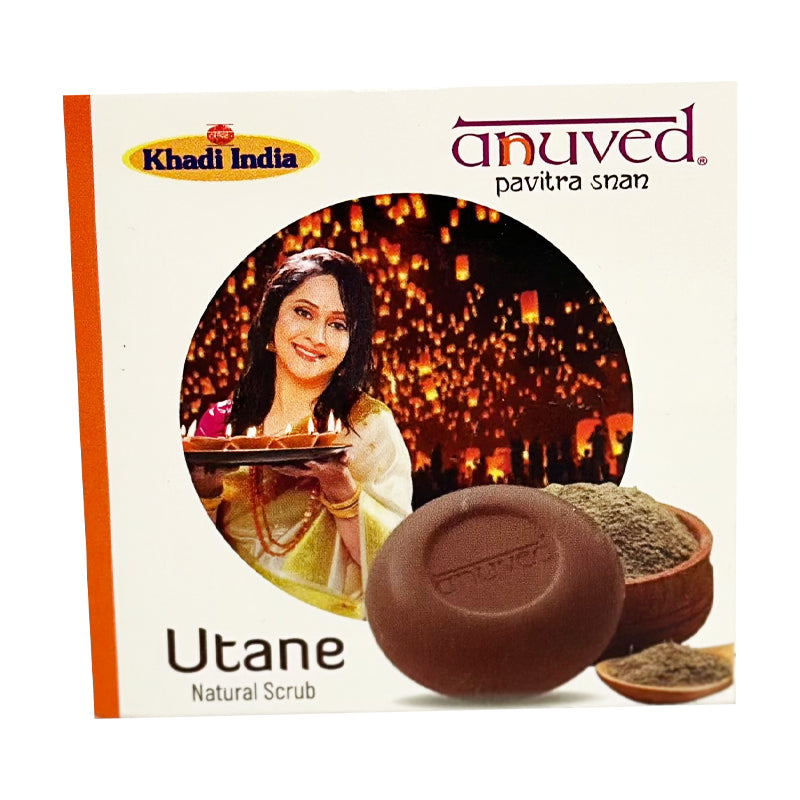 Anuved Utane(Natural Scrub) Soap 125g – SUJASH