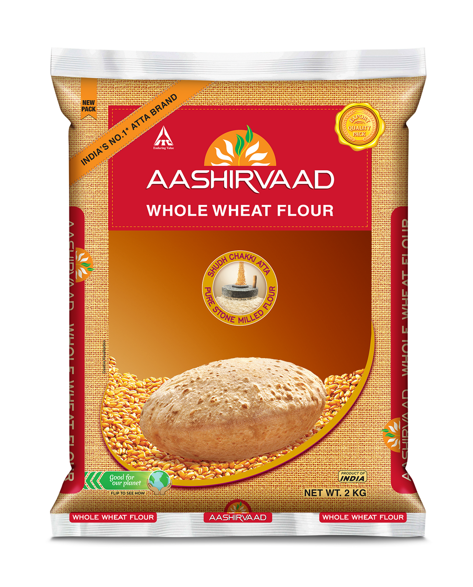 Aashirvaad Whole Wheat Atta 2Kg – SUJASH