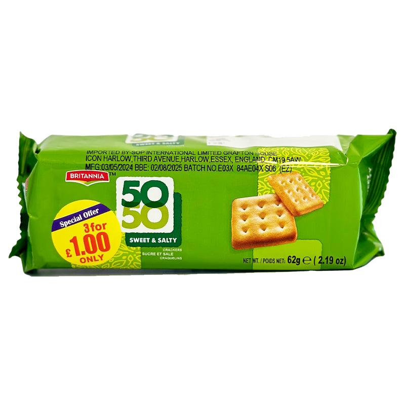Britannia 50-50 Sweet and Salt 62g – SUJASH