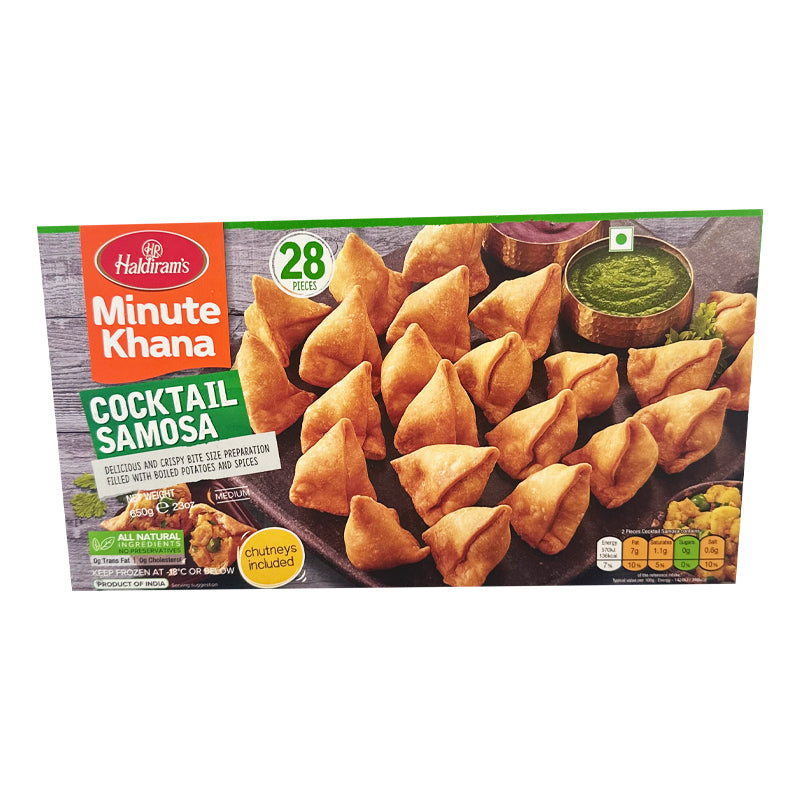 Haldiram Cocktail Samosa 650g (28 pieces) – SUJASH