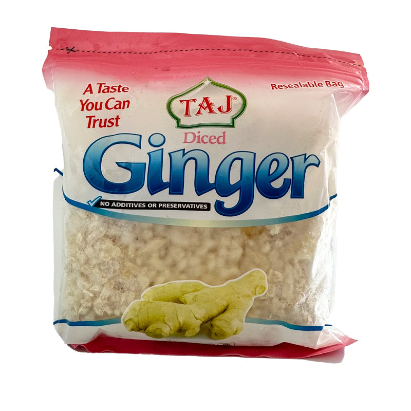 Taj Frozen Diced Ginger 200g – SUJASH