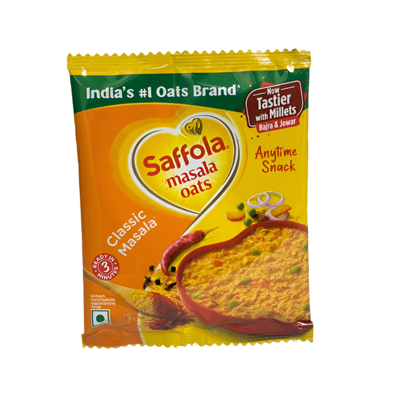 Saffola Classic Masala Oats Sachet 38gm – SUJASH