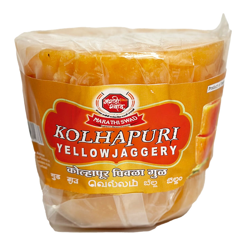 Marathi Swad Kolhapuri Yellow Jaggery 1Kg – SUJASH