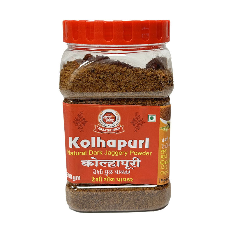 Marathi Swad Kolhapuri Natural Dark Jaggery 500g – SUJASH