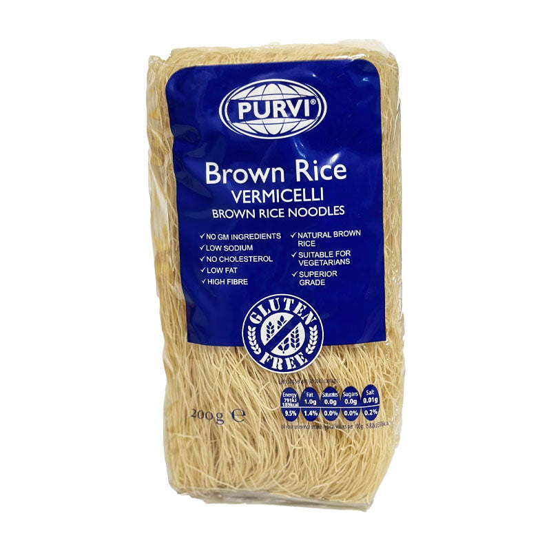 Purvi Rice Vermicelli Brown 200g – SUJASH