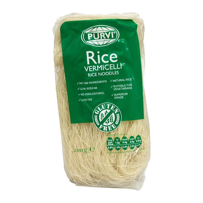 Purvi Rice Vermicelli White 200g – SUJASH