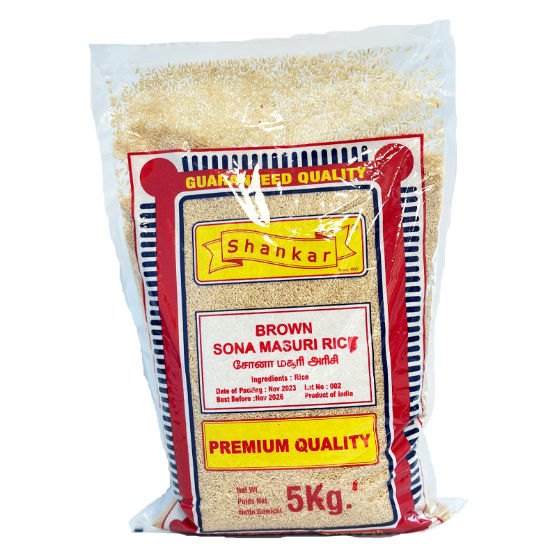 Shankar Brown Sona Masoori Rice 5Kg – SUJASH