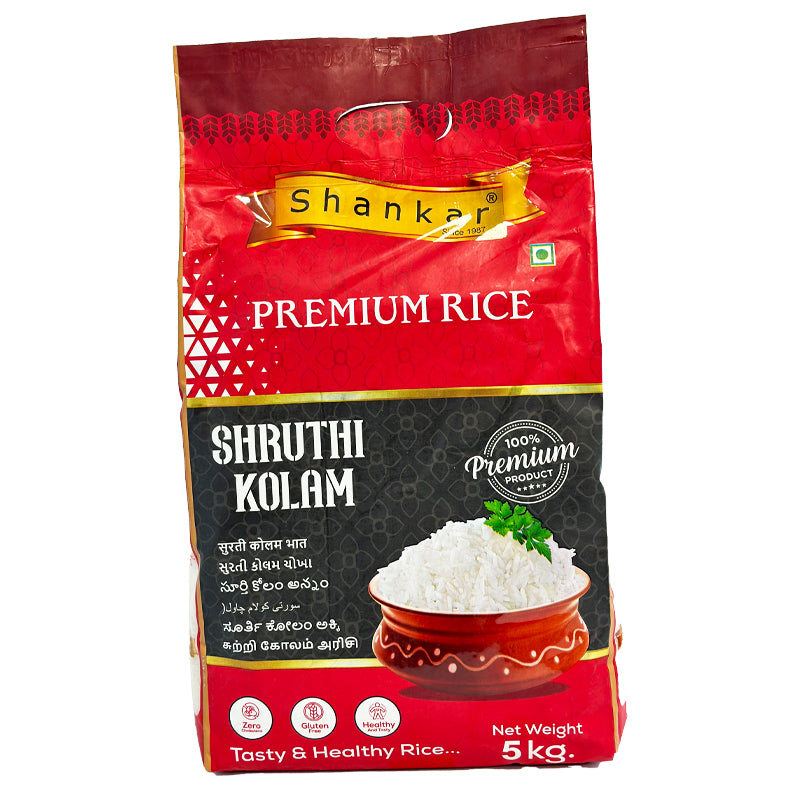 Shankar Shruti Kolam Rice 5Kg – SUJASH