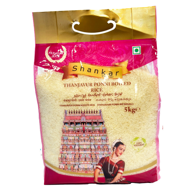 Shankar Thanjavur Ponni Boiled Rice 5Kg – SUJASH