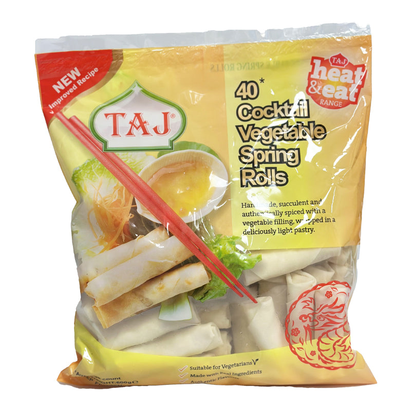 Taj Veg Cocktail Spring Rolls (Pack of 40) – SUJASH