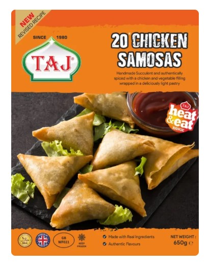Taj Chicken Samosa (Pack of 20) 650gm – SUJASH