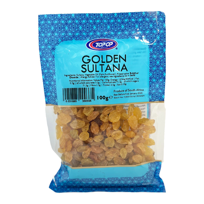 Top-op Golden Sultana 100g – SUJASH