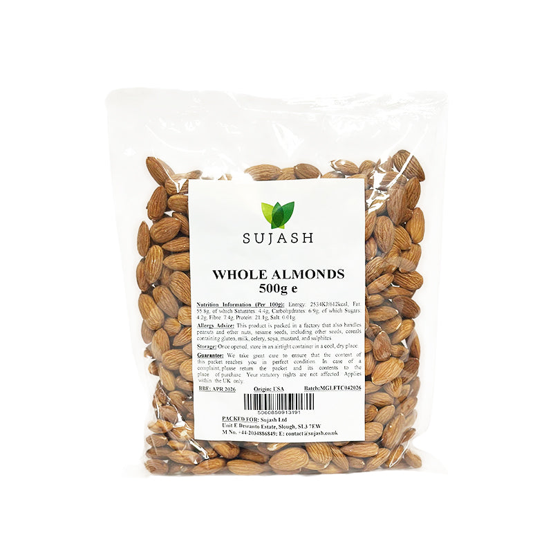 Sujash Almonds 500g – SUJASH