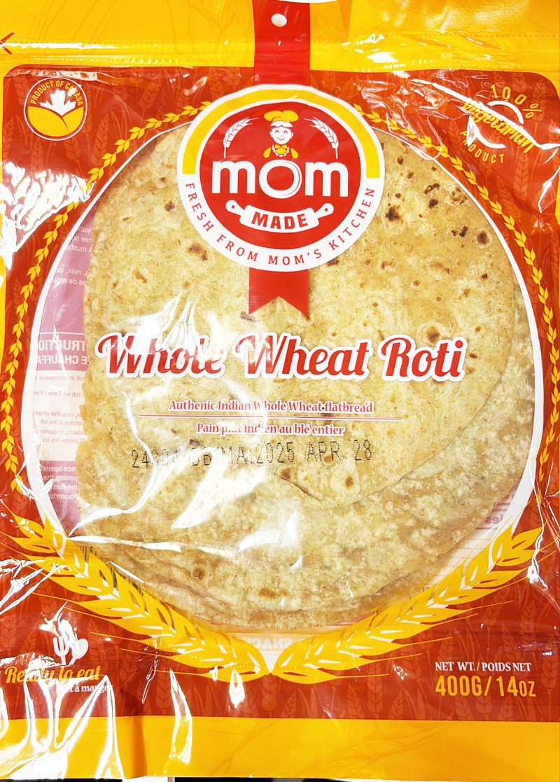 Mom Whole Wheat Roti 400g – SUJASH